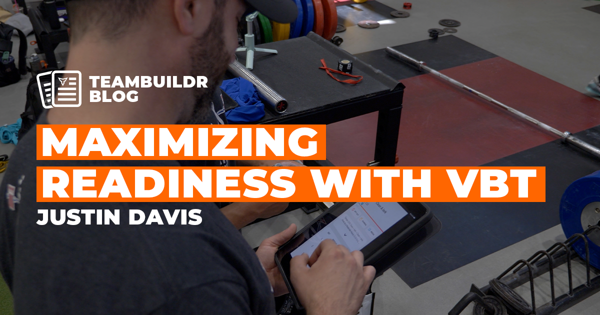 Maximizing Readiness With Velocity Based Training